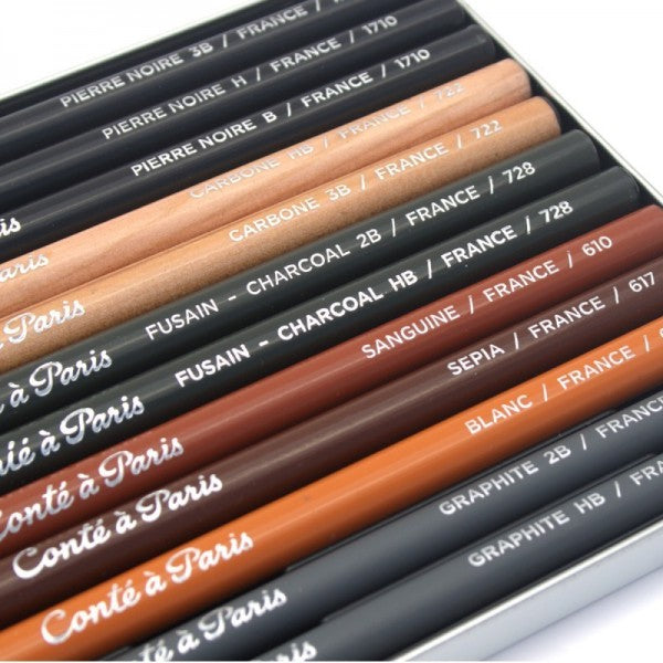 Conté á Paris Pastelblyanter "Sketch Set" – Kunstnerfarver.dk