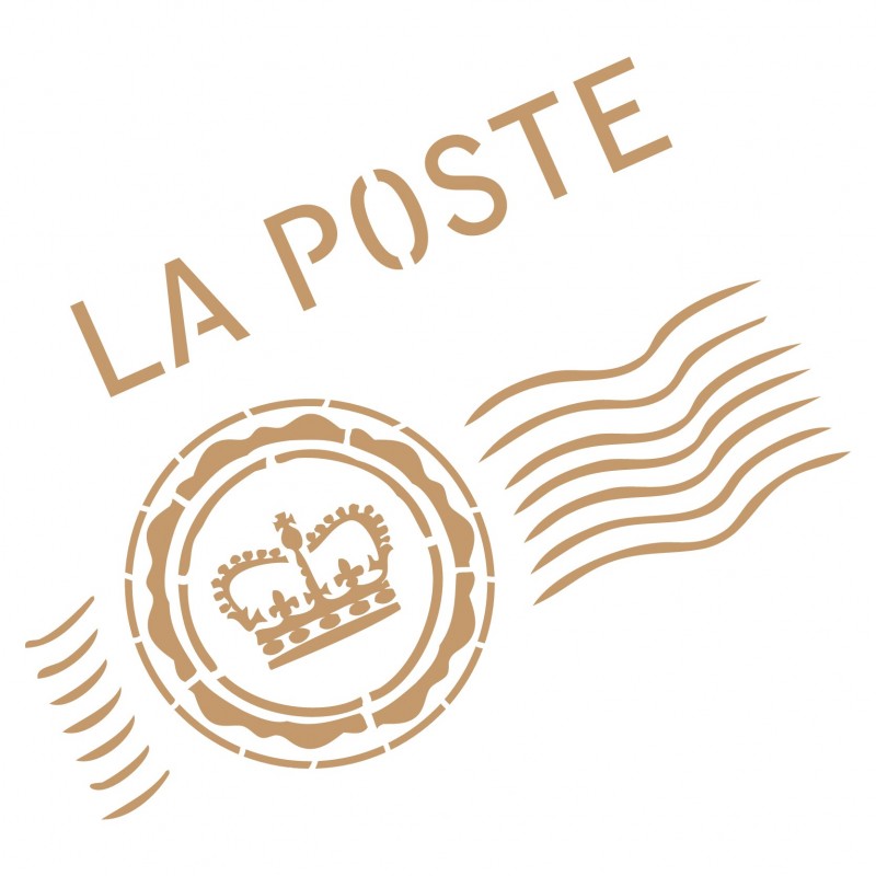 Stencil "La Poste" no. 119